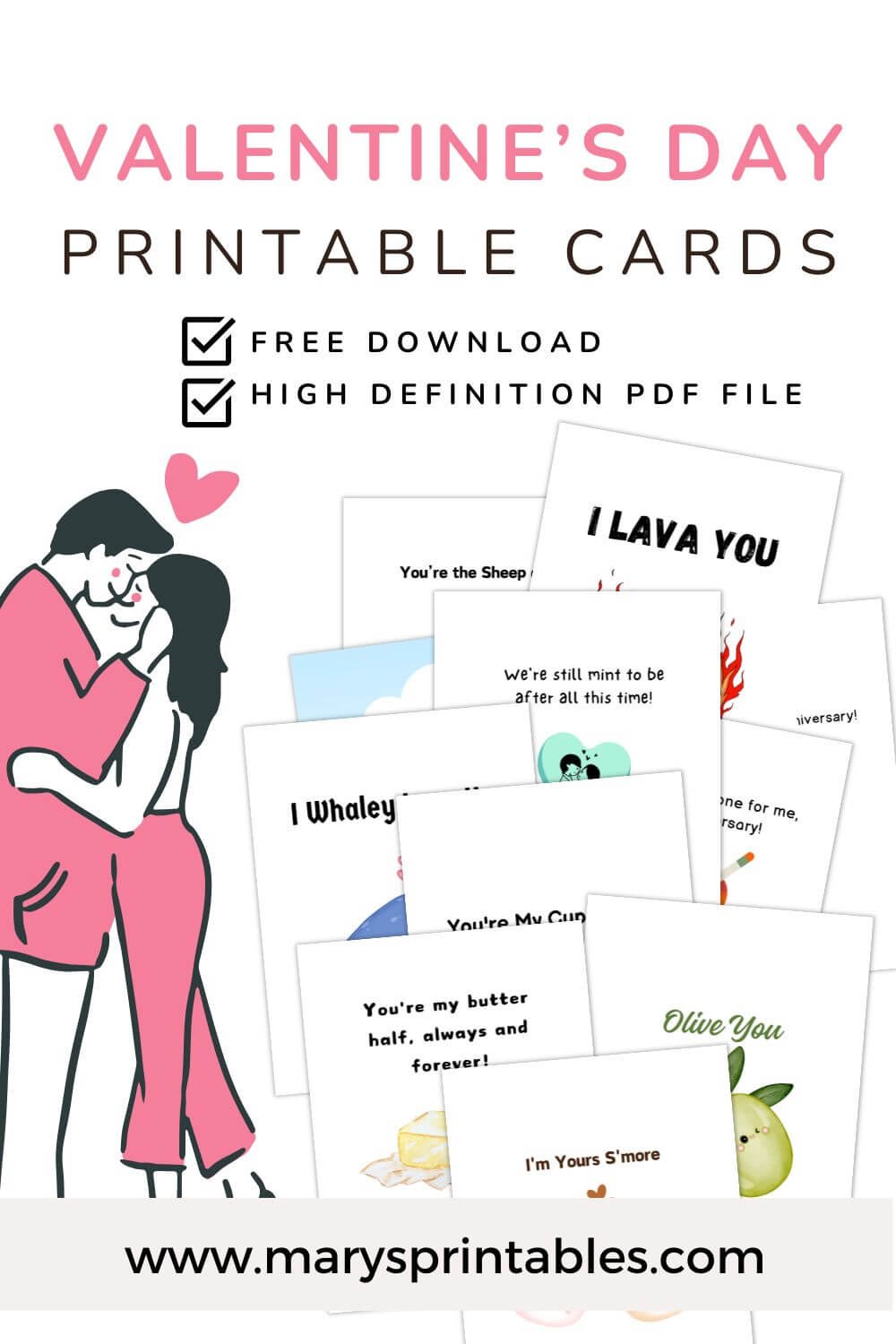 Printable Valentines Cards – Free, Fun, and Colorable Designs