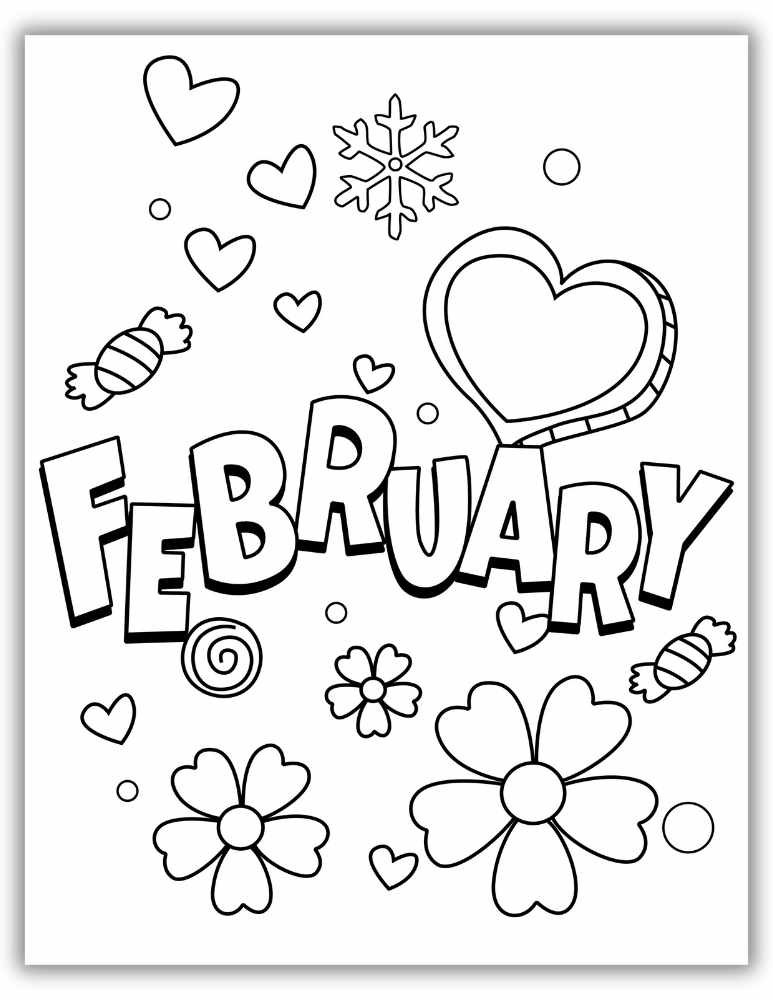February Coloring Pages - Fun & Festive Designs to Download