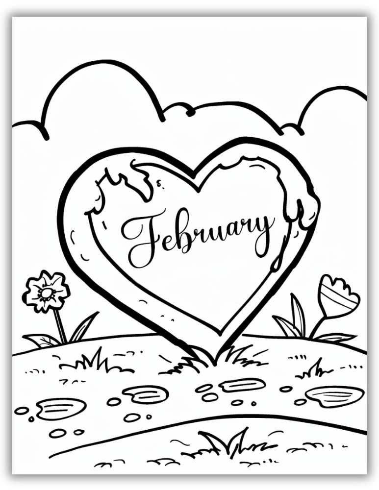 February Coloring Pages - Fun & Festive Designs to Download