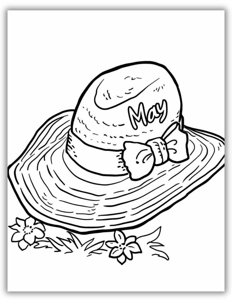 May Coloring Pages - Free Printable Designs for Spring Fun