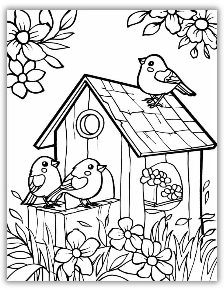 Printable Bird Coloring Pages – Relax and Explore Nature’s Beauty