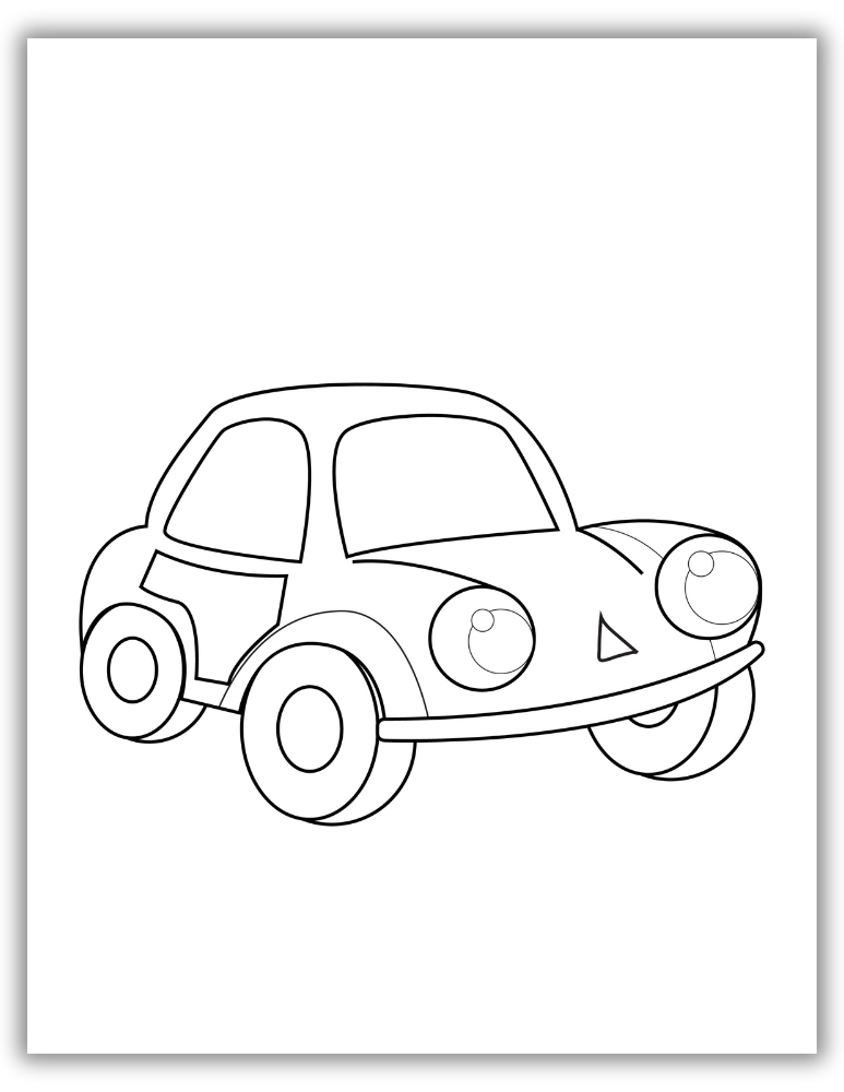 Car Coloring Pages – Free Printable Designs for Kids & Adults