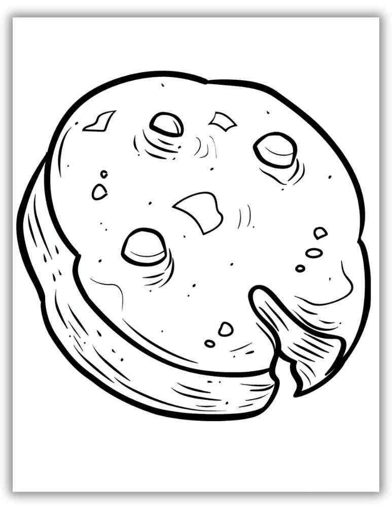 Printable Cookie Coloring Page - Fun Designs for All Ages