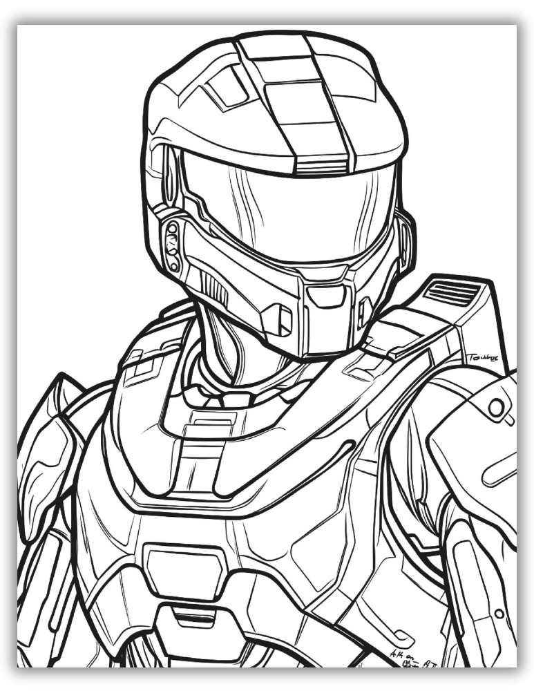 Printable Halo Coloring Pages - Free Designs for Fans of All Ages