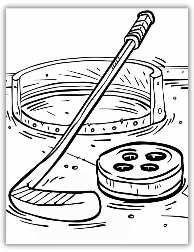 Hockey Coloring Page – Free Fun Printables for All Ages