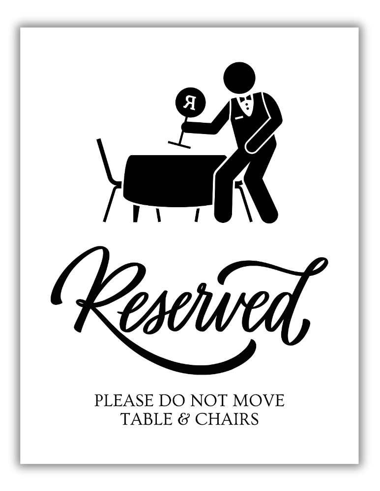 Printable Reserved Signs – Stylish, Free & Ready to Download