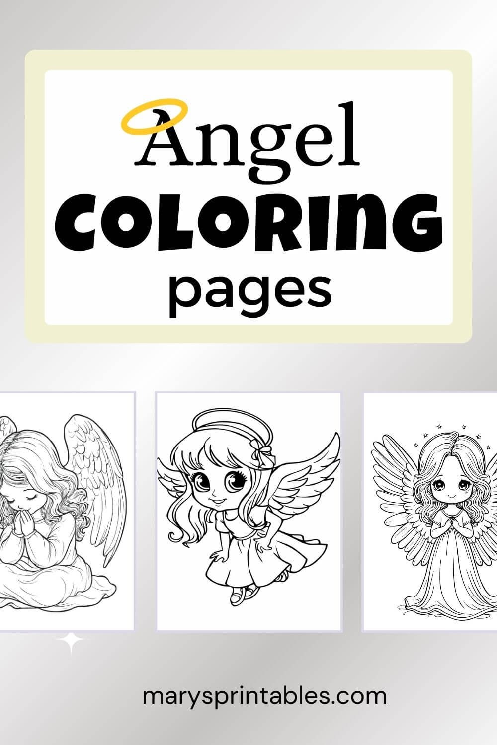 Printable Angel Coloring Pages - Fun, Free, and Beautiful Designs