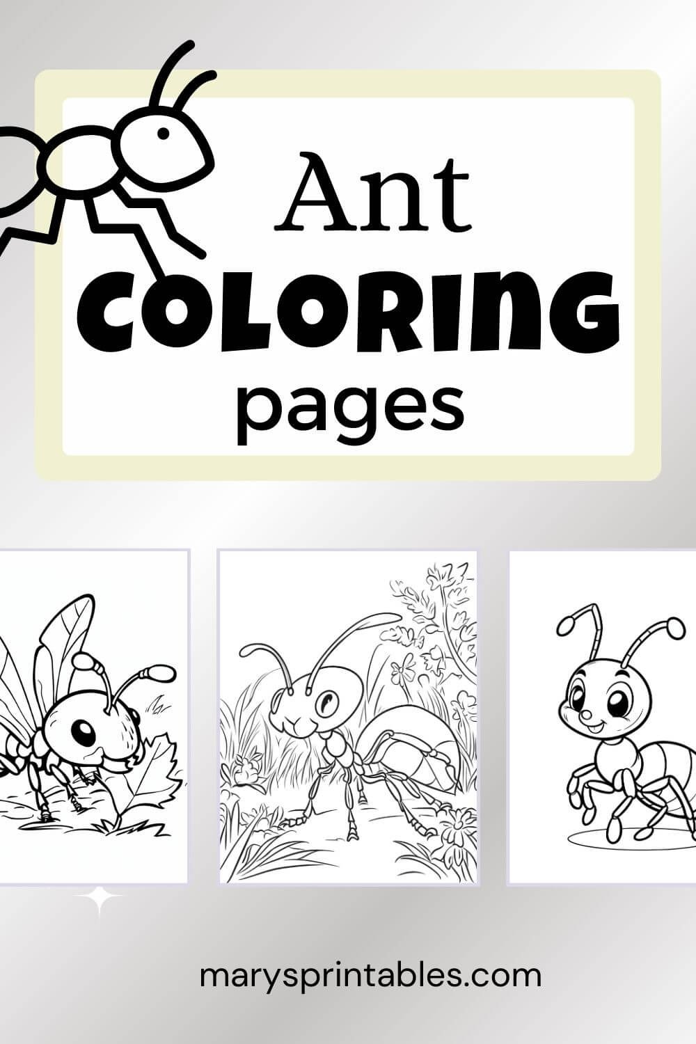Ant Coloring Page - Fun, Free Printables for Kids to Enjoy