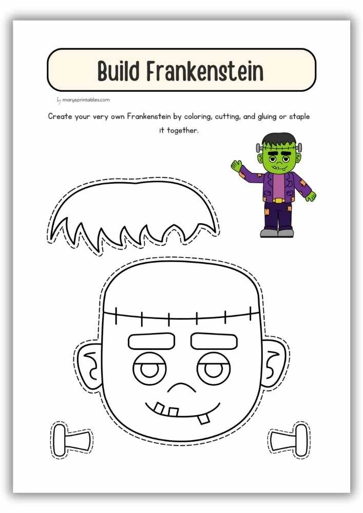 Free Halloween Crafts for Kids Printable Activities