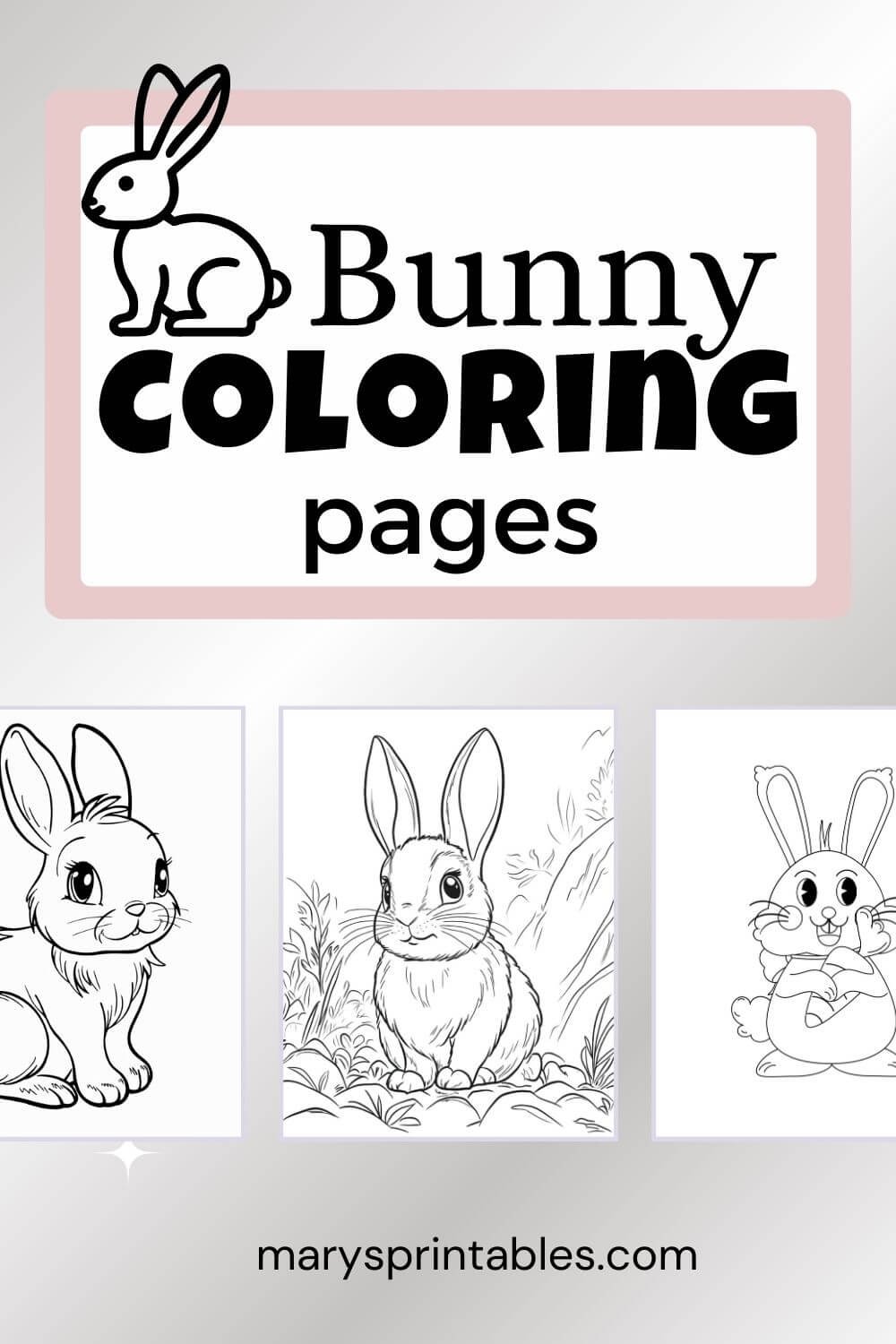 Printable Bunny Rabbit Coloring Pages - Free & Fun Designs
