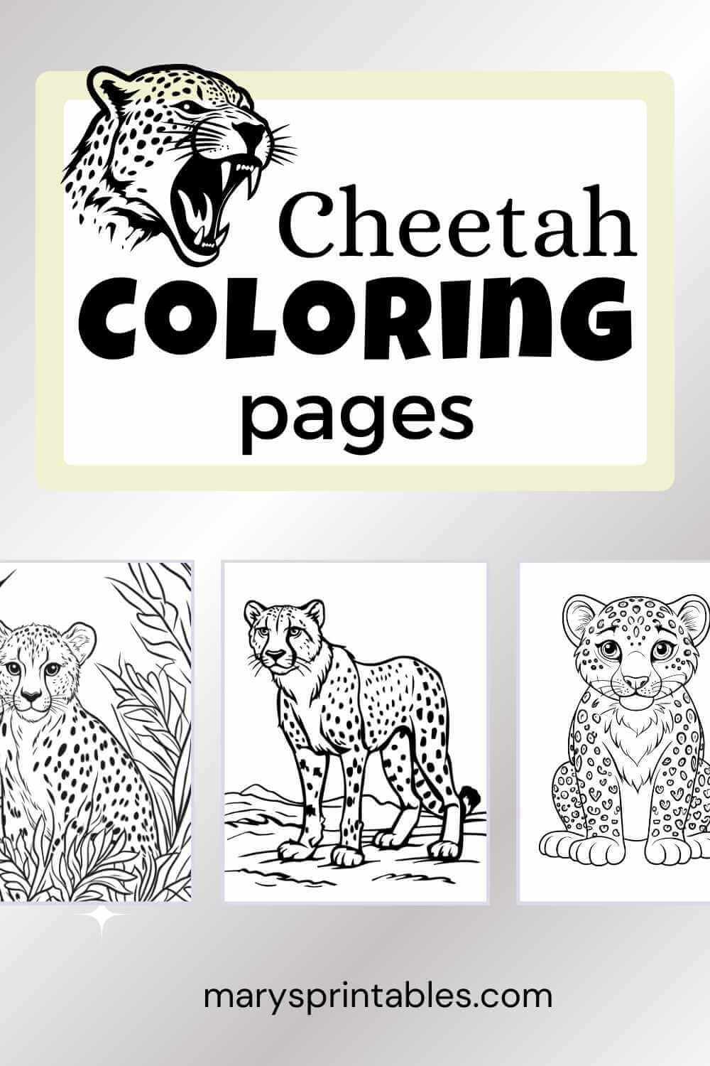 Printable Cheetah Coloring Pages – Free Fun for All Ages