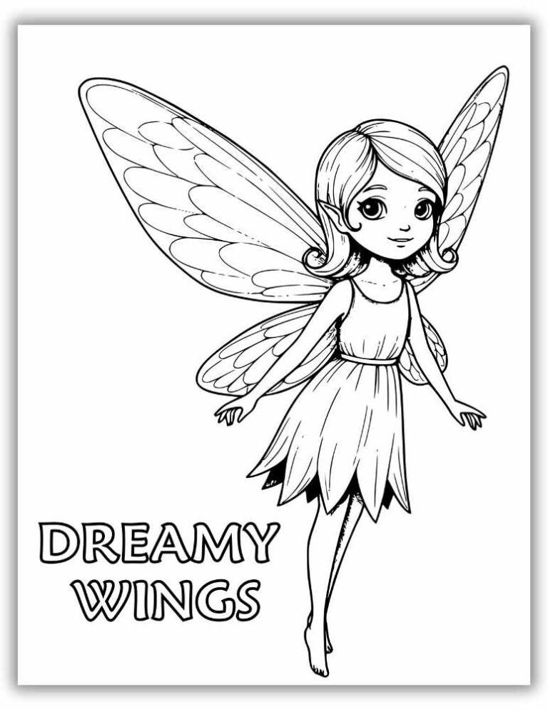 Printable Fairy Coloring Pages - Magical Designs to Download