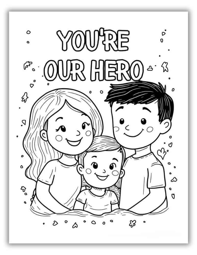 Father's Day Coloring Pages – Fun Printables for Kids