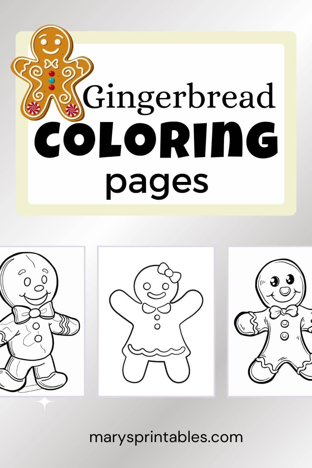 Gingerbread Coloring Pages Printable - Fun & Free Holiday Activity