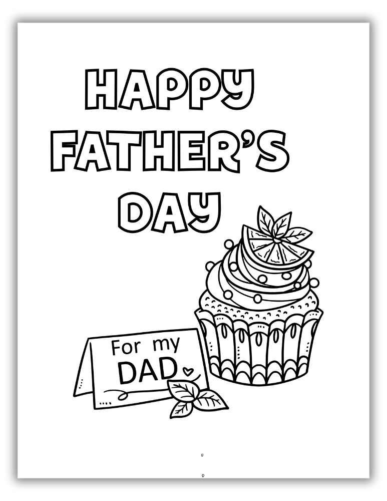 Father's Day Coloring Pages – Fun Printables for Kids
