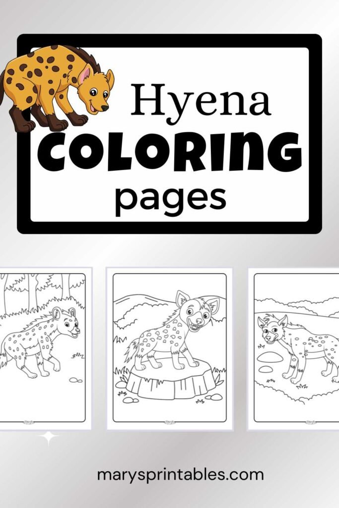 Free Printable Hyena Coloring Pages – Fun for Kids!