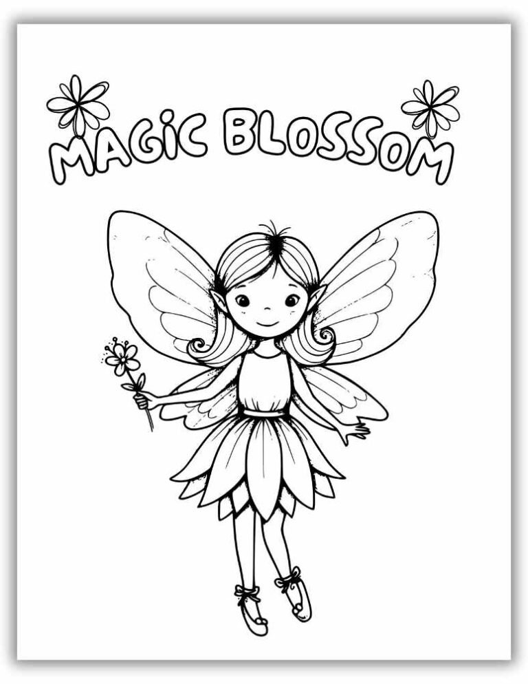 Printable Fairy Coloring Pages - Magical Designs to Download