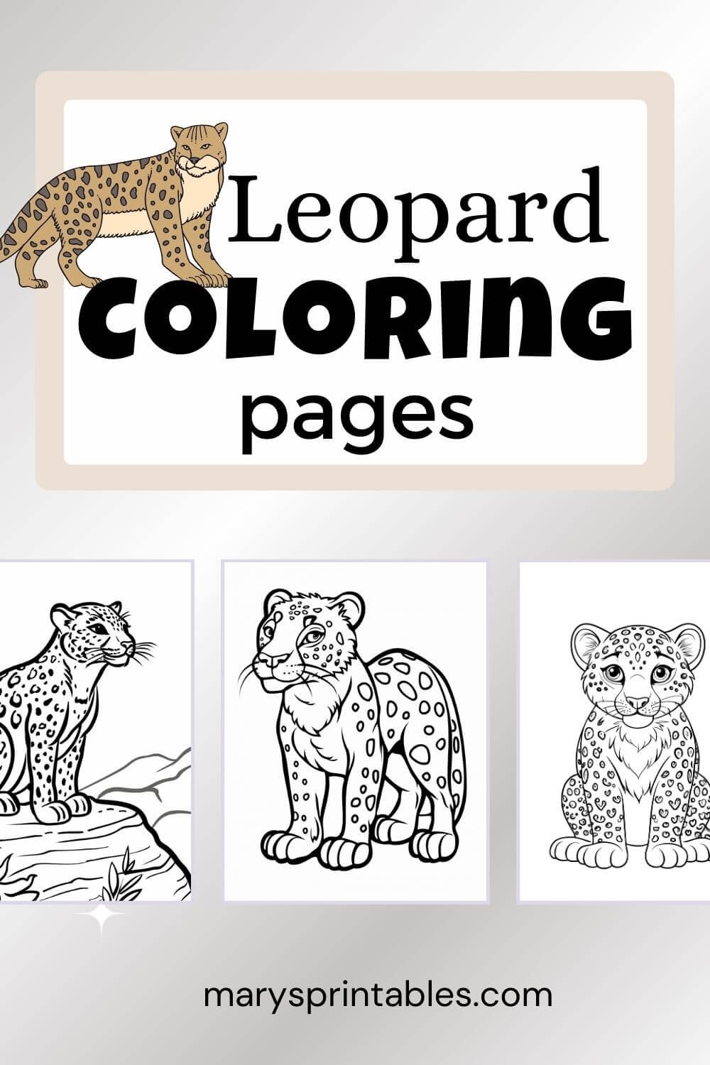 Leopard Coloring Page - Free Printables for Fun and Relaxation