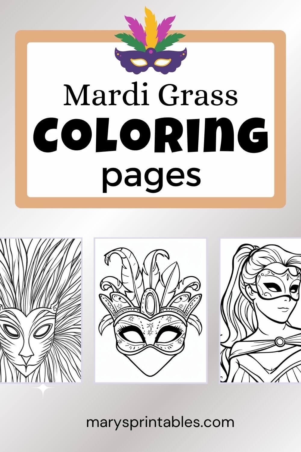 Mardi Gras Coloring Pages Printable - Free Festive Fun