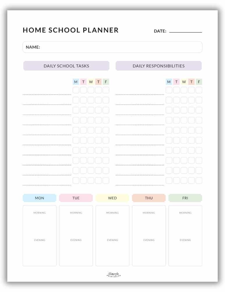 Printable Homeschool Planner | Organize Your Homeschool Easily
