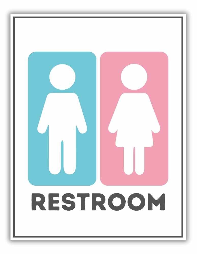 Printable Restroom Signs - Free, Clear & Easy to Use