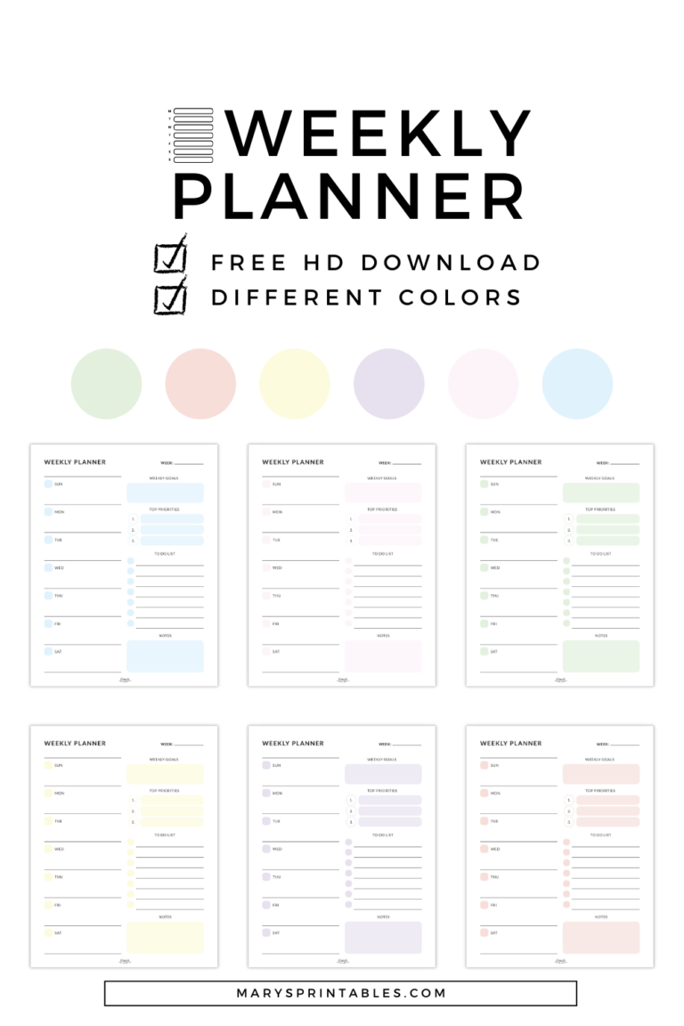 Printable Planners & Trackers – Stay Organized for Free