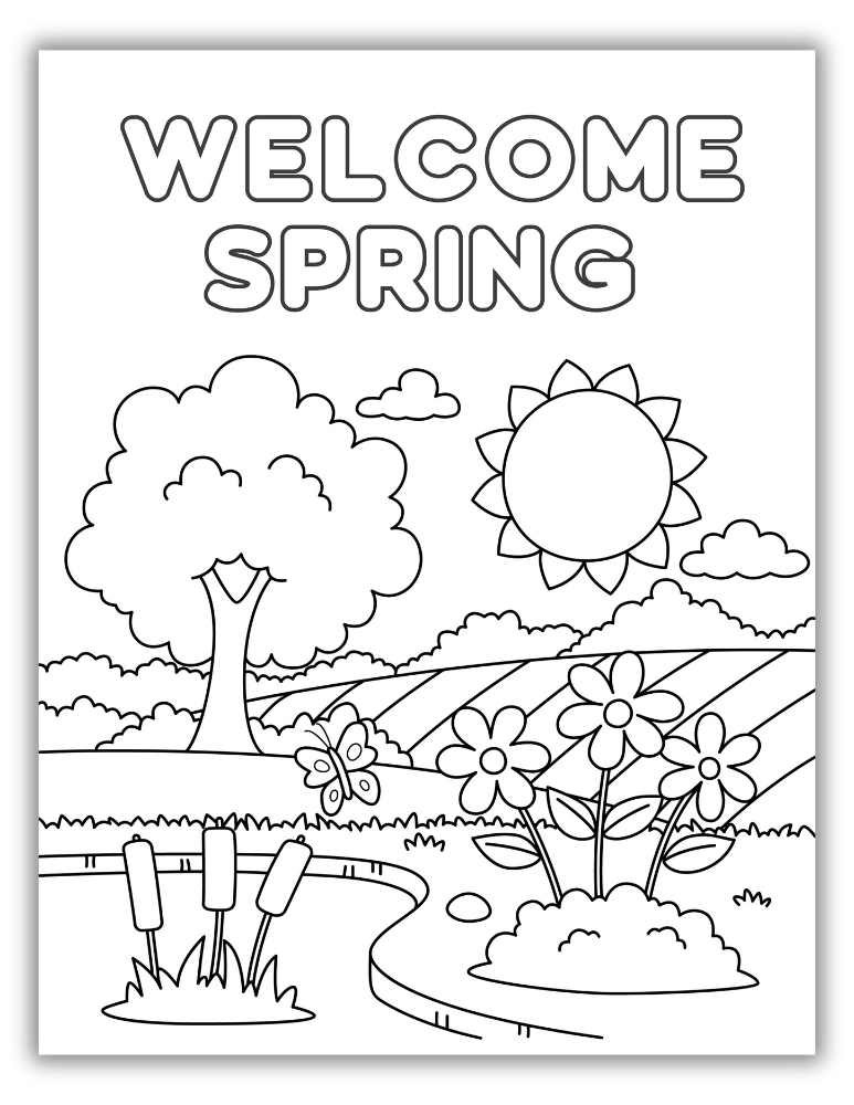 Spring Printable Coloring Pages – Free & Fun for All Ages